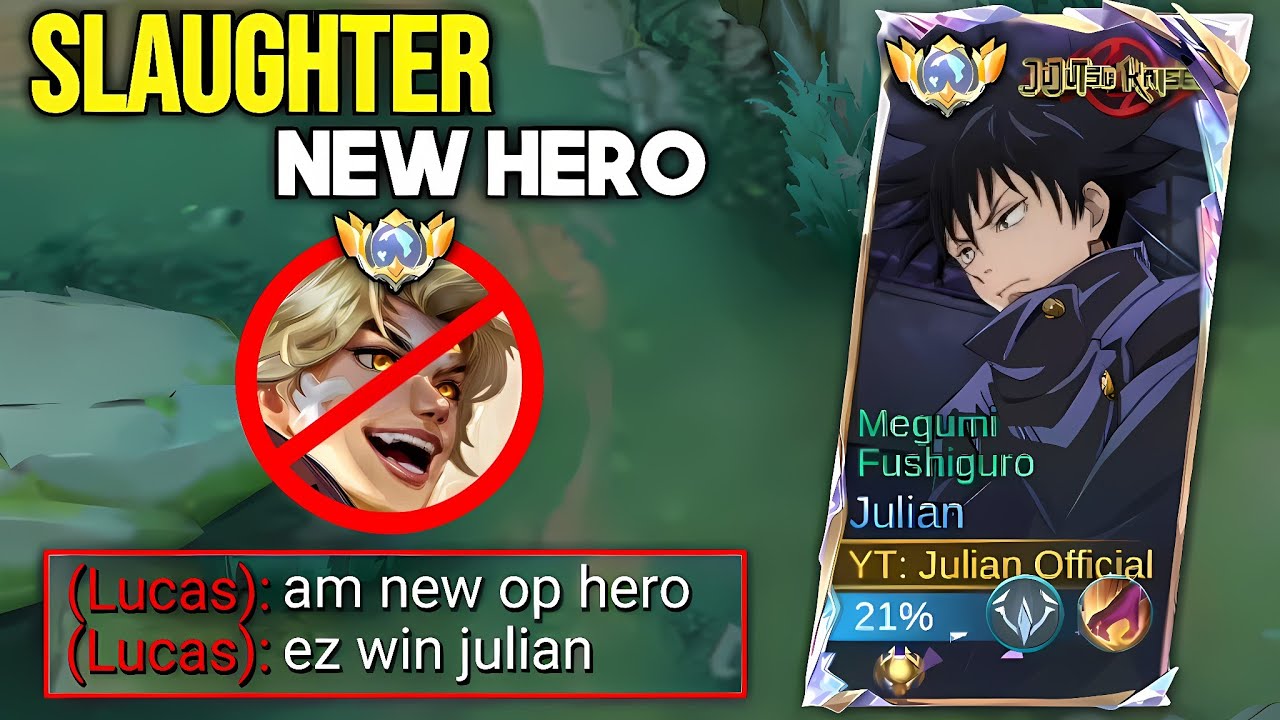 FIRST GAMEPLAY JULIAN VS NEW HERO LUCAS SEASON 35!! - WELCOME NEW HERO ...