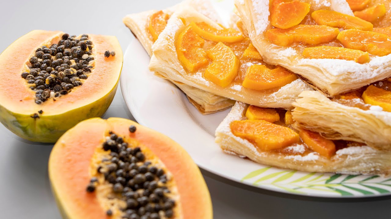 Papaya Puff Pastry Recipe - YouTube
