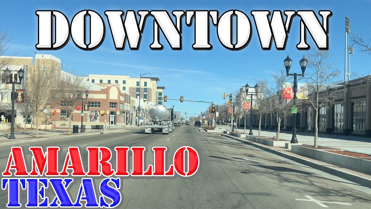 Amarillo - Texas - 4K Downtown Drive - YouTube