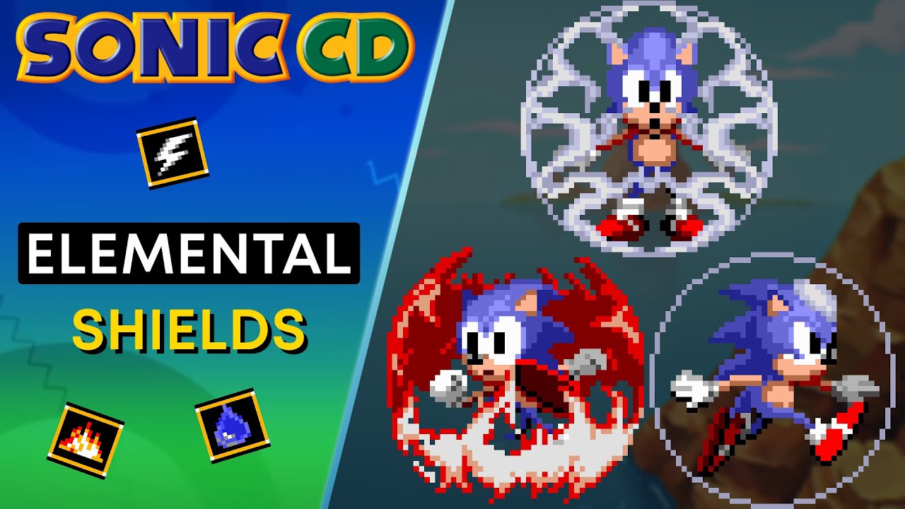 Elemental Shields FINALLY in Sonic CD! (Sonic Origins) - YouTube