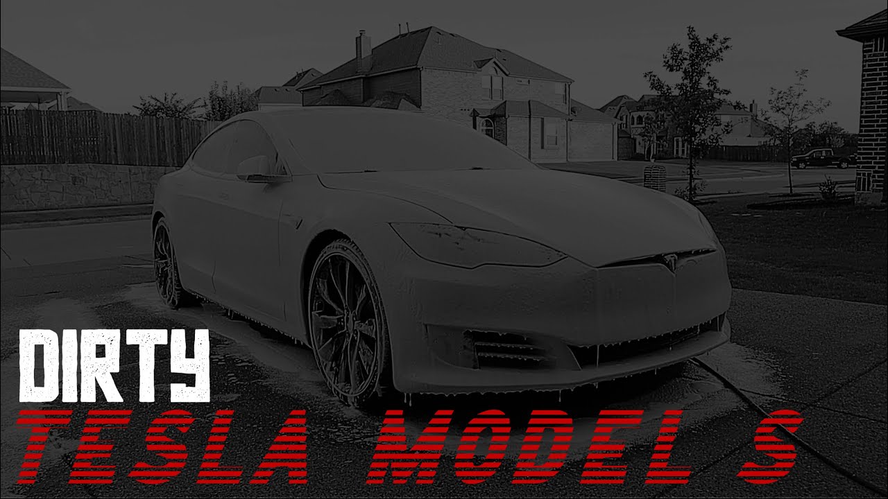 DIRTY Tesla Model S - Maintenance Wash - YouTube