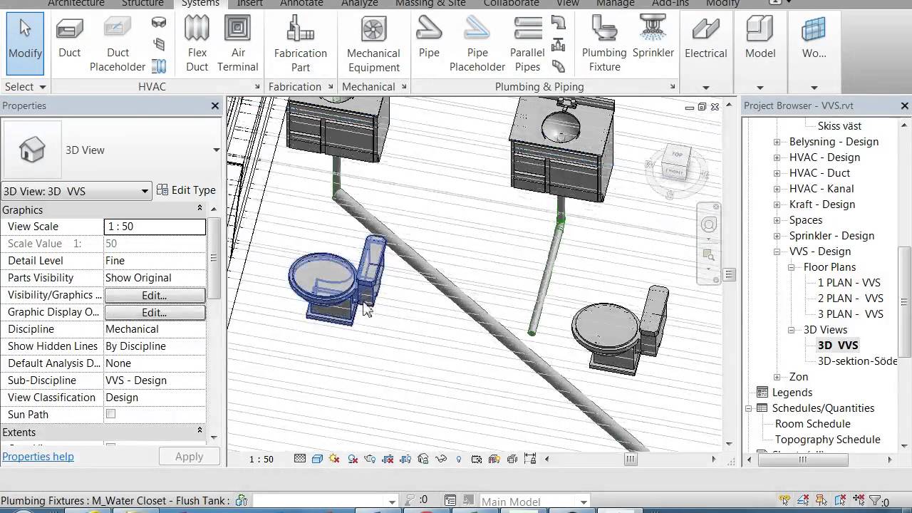 REVIT INSTALLATION DEL 10 VVS Fixturer Copy Monitor Avloppsr r YouTube revit-installation-del-10-vvs-fixturer-copy-monitor-avloppsr-r-youtube