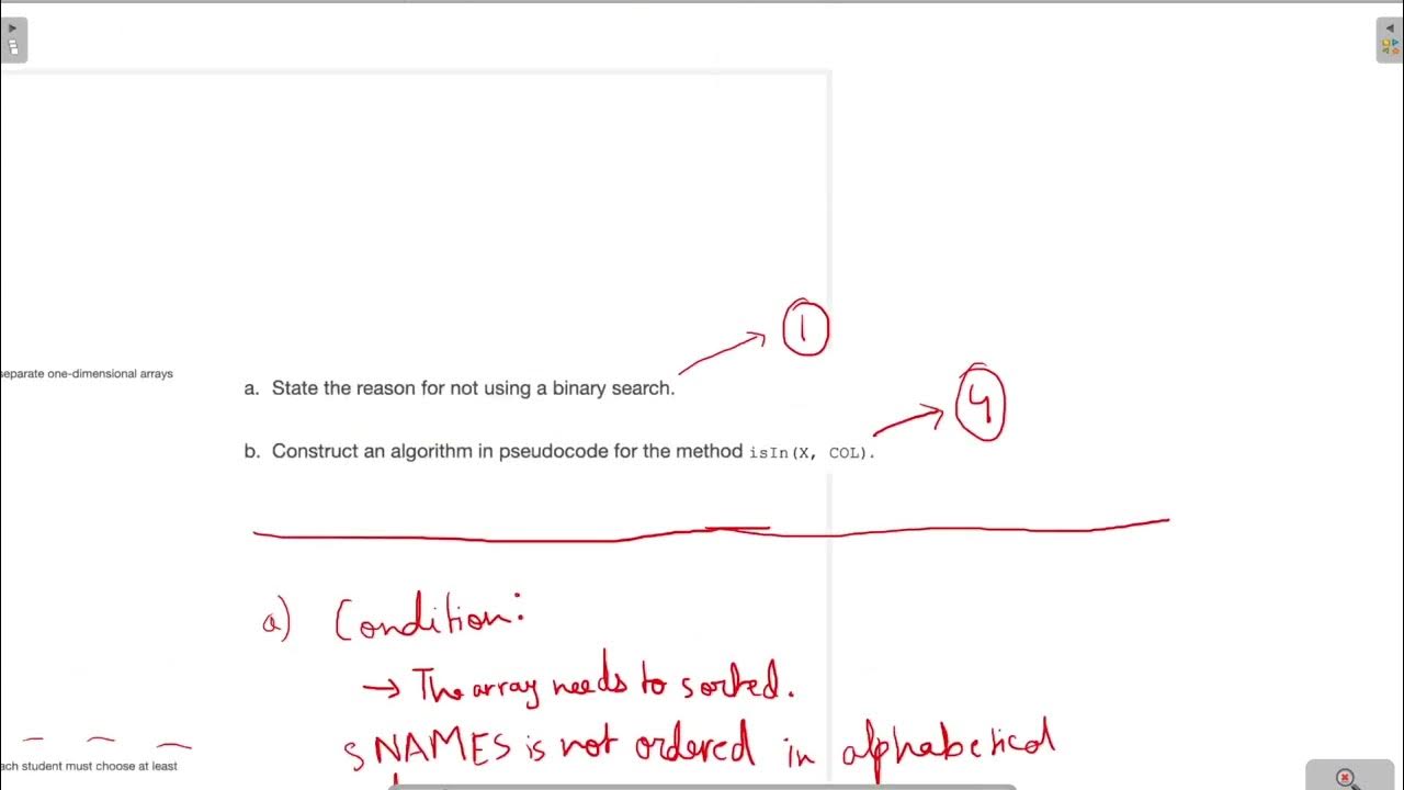 IB Pseudocode - Practice Question 1 - YouTube