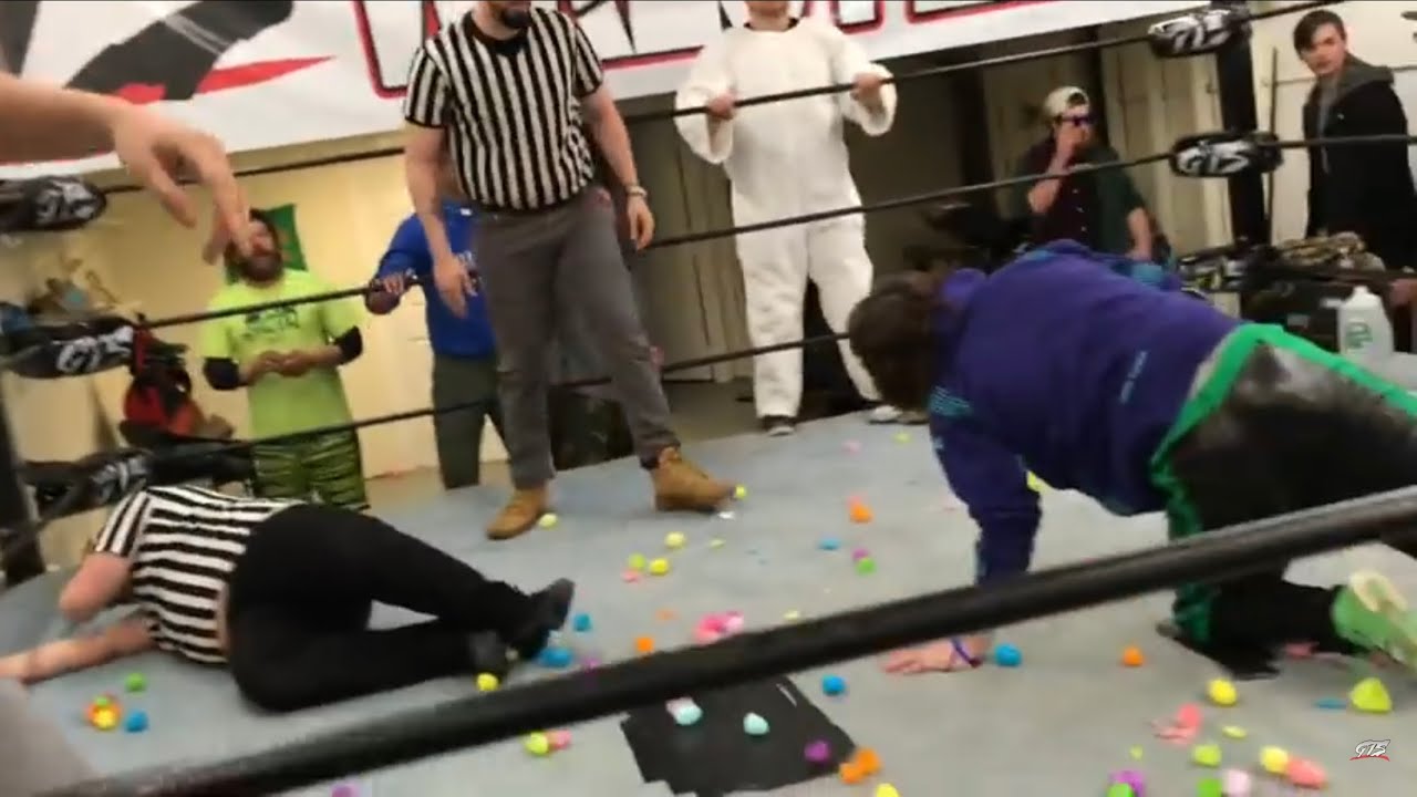 Easter Egg Hunt Match! GTS Wrestling Holiday Event - YouTube