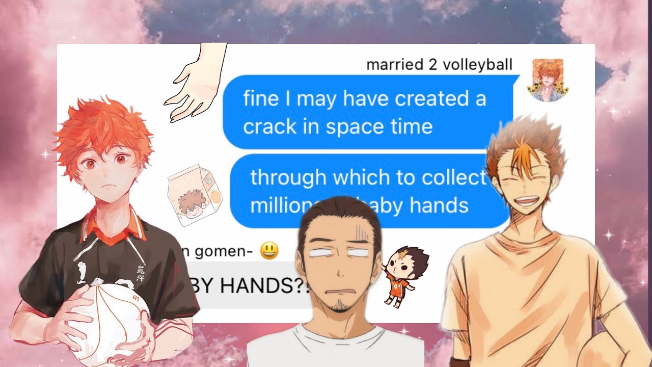 A hand?🤚..|llamas with hats #5|haikyuu texting story| haikyuu lyric ...