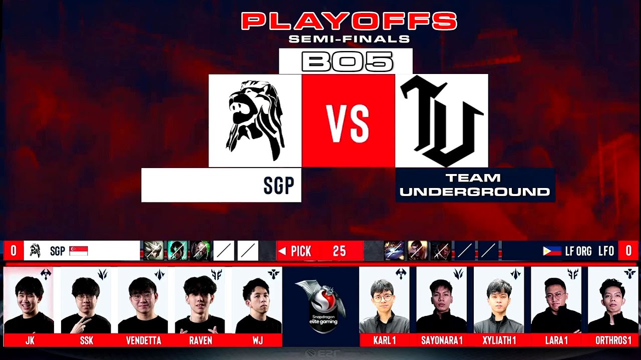 SGP vs Team Underground - ESL Snapdragon Pro Series 2022 - MSP Open ...