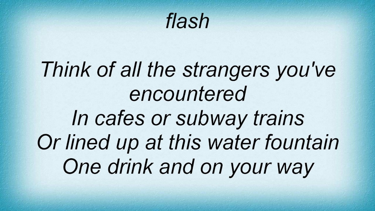 Ron Sexsmith - In A Flash Lyrics - YouTube
