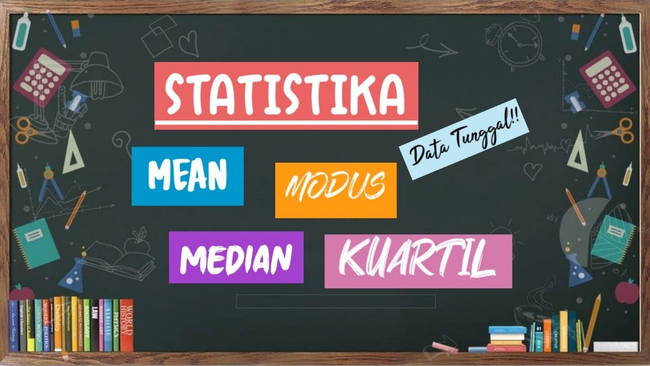 STATISTIKA DATA TUNGGAL MEAN MODUS MEDIAN KUARTIL || MATERI KELAS 12 ...