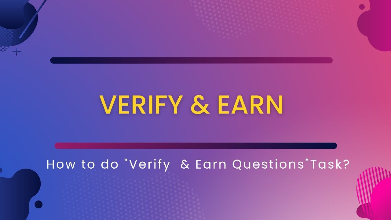 How to do "Verify & Earn" task in Taskmantra platform? - YouTube