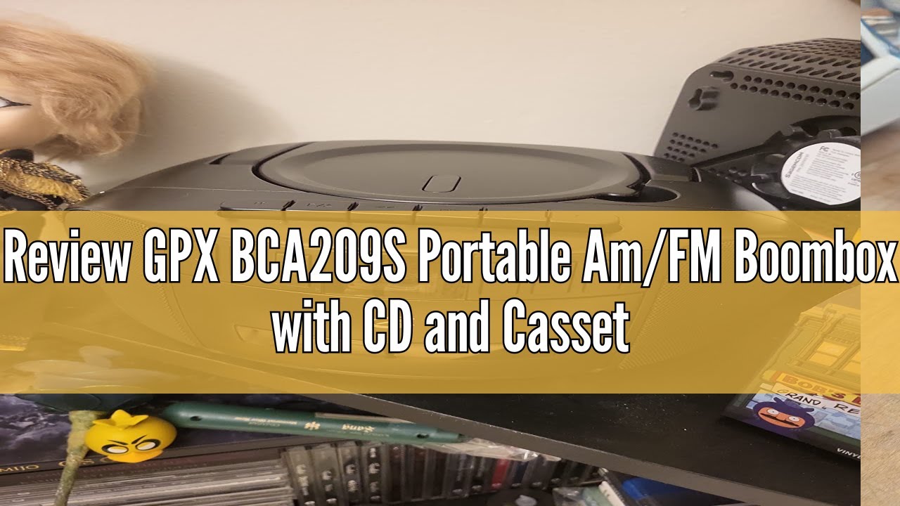 Review GPX BCA209S Portable Am/FM Boombox with CD and Cassette Player ...