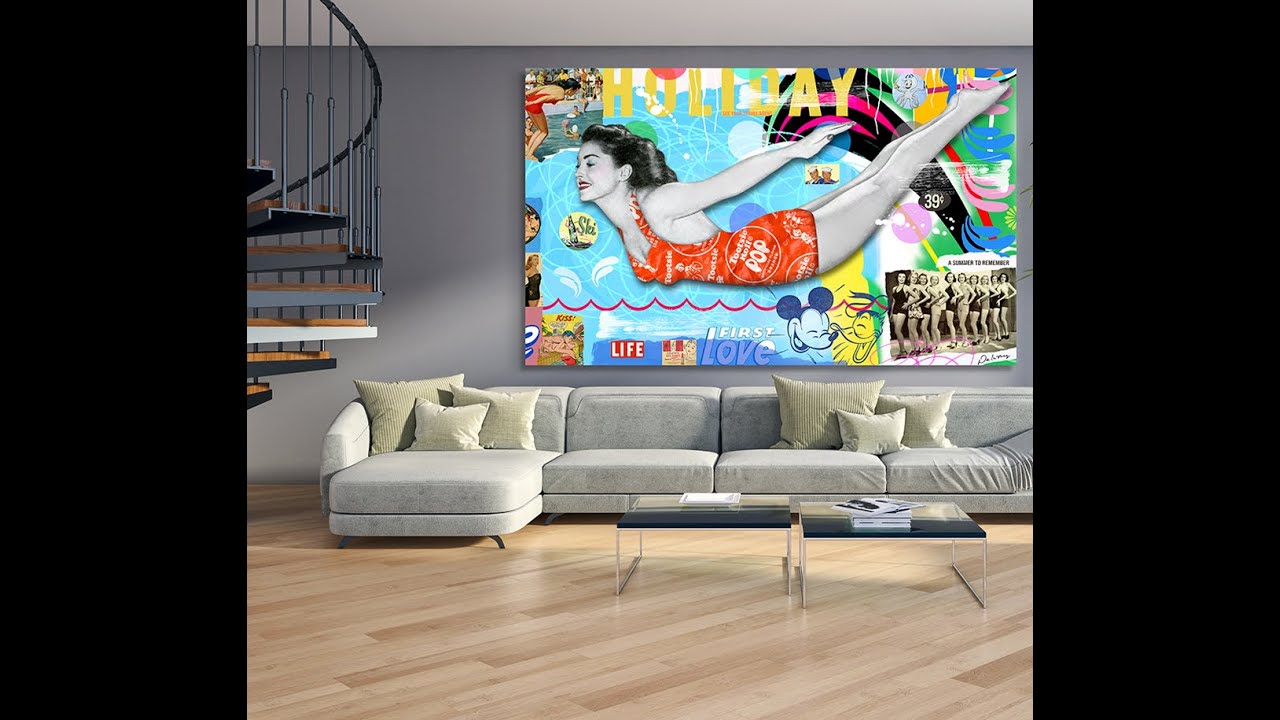 Nelson De La Nuez Pop Art Painting, Summer to Remember Travel, Pinups ...