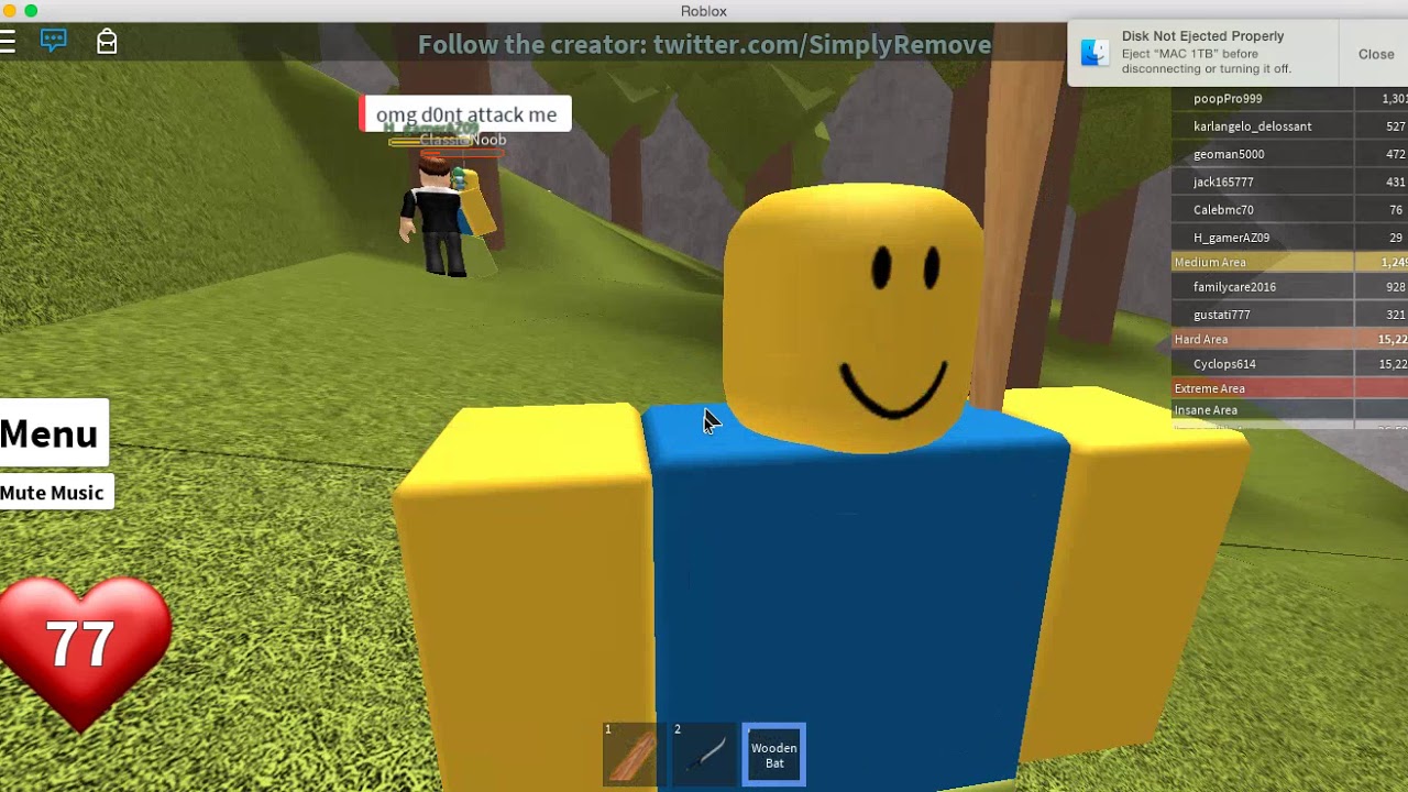 i got 100 money in the noob game (roblox) - YouTube