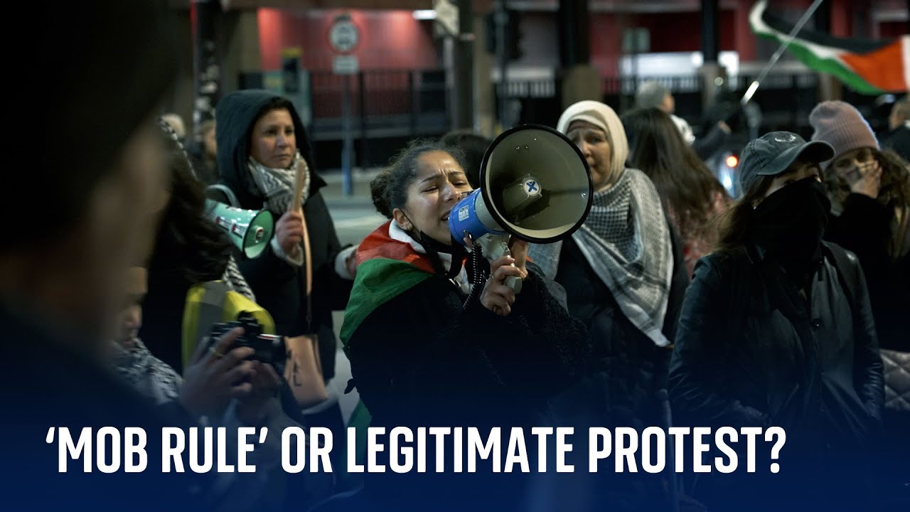 'Mob rule' or legitimate protest? Activists demand ceasefire outside ...