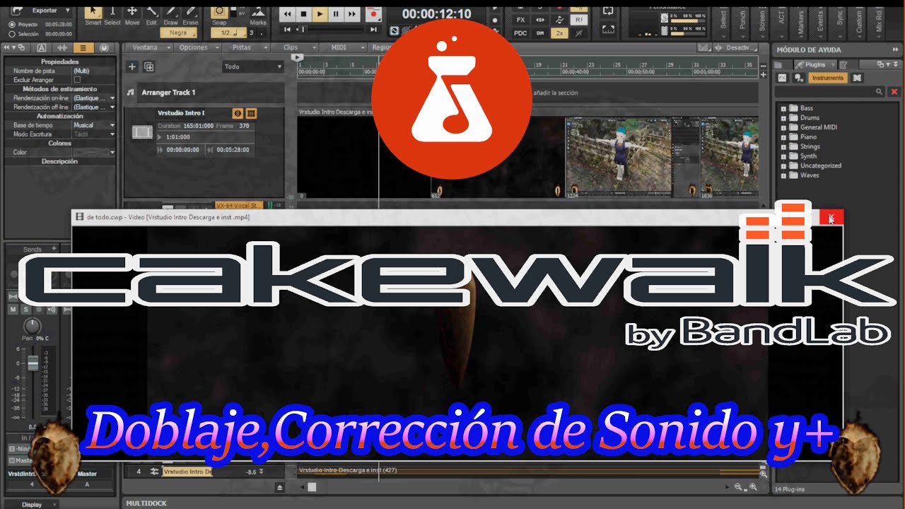 Tutorial CakeWalk Edicion de Audio en Video - YouTube