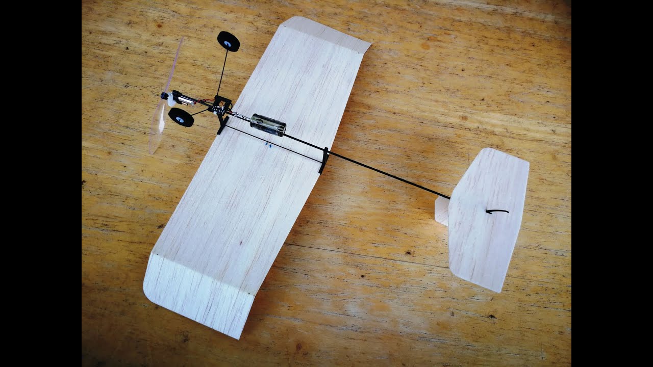 URUAV Wasp Free Flight plane with Capacitor - YouTube