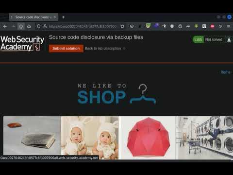 6.3.1 Lab: Source code disclosure via backup files | 2023 - YouTube