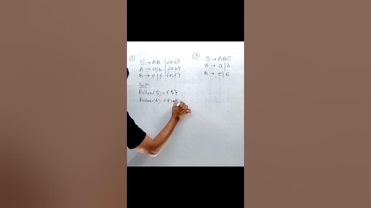 Follow set in Compiler design|calculation of first() and follow () | Parser design - YouTube