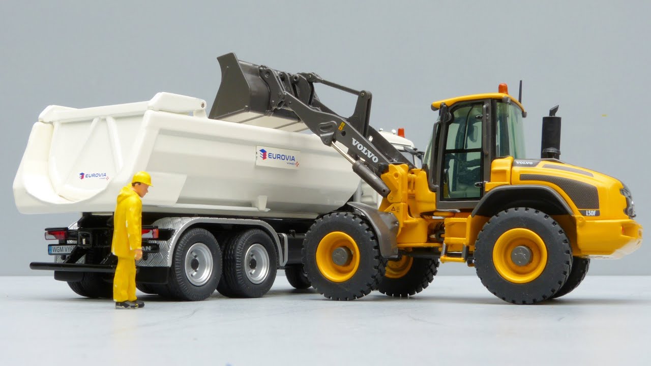 NZG Volvo L50F Wheel Loader by Cranes Etc TV - YouTube