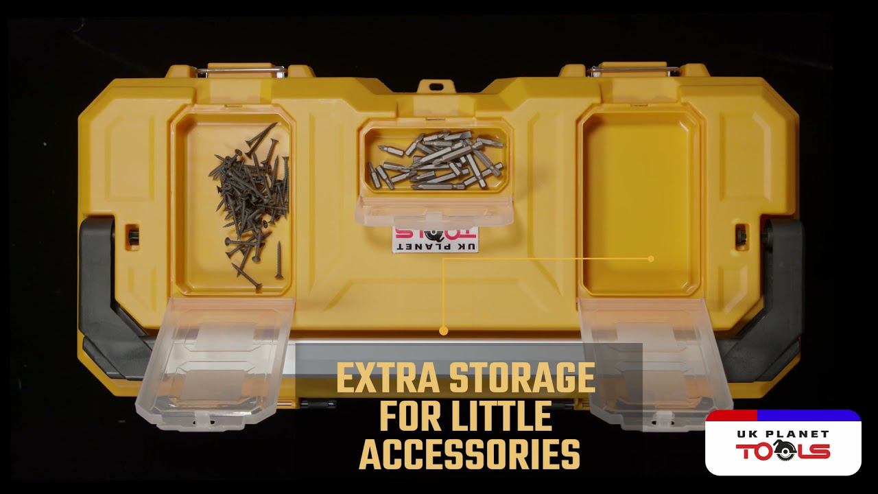 Tough Master 26" Tool Box With Tray & Compartment Organiser - YouTube