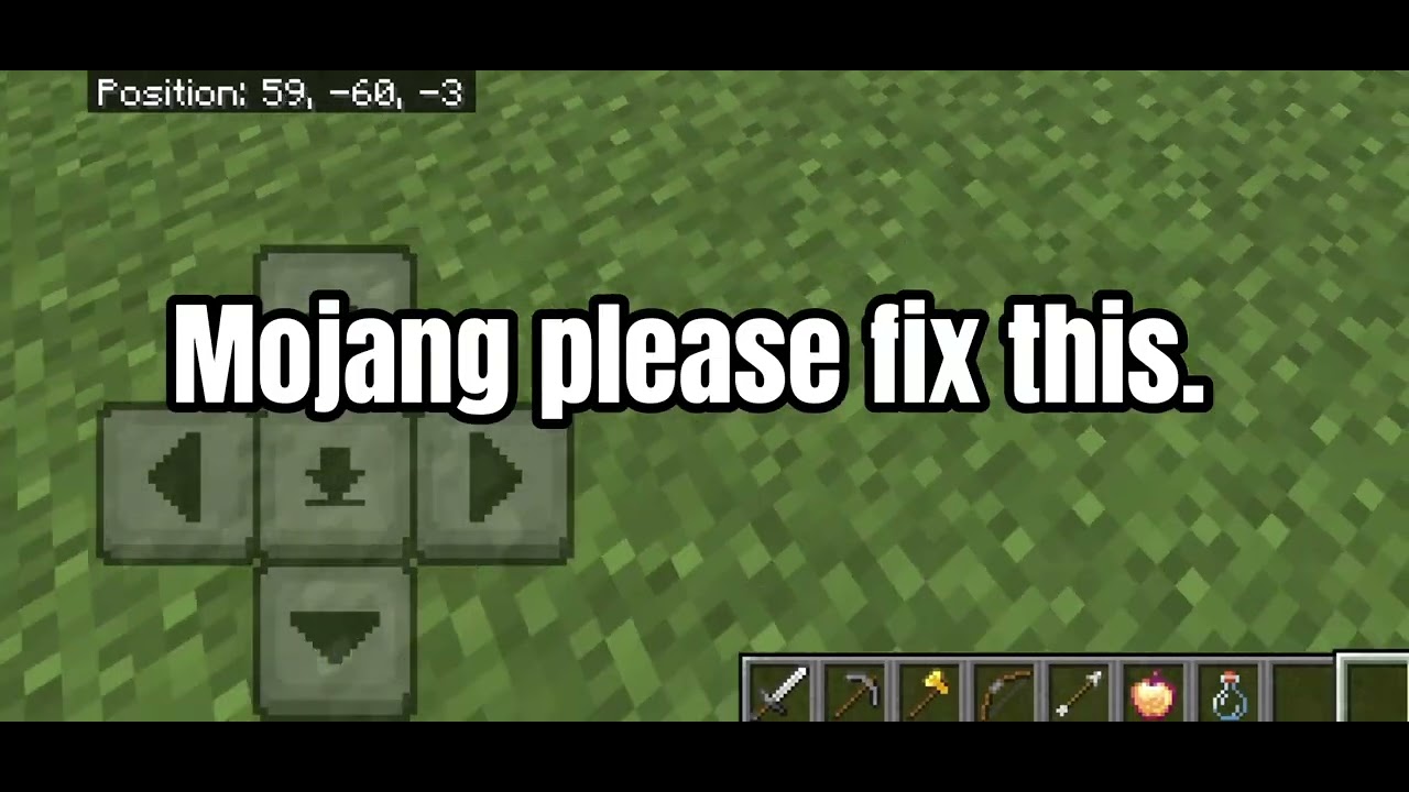 Minecraft PE Control Glitch - YouTube