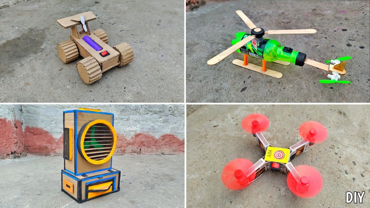 4 Amazing DIY TOYS || Home-made Invention Science Project - Awesome ...