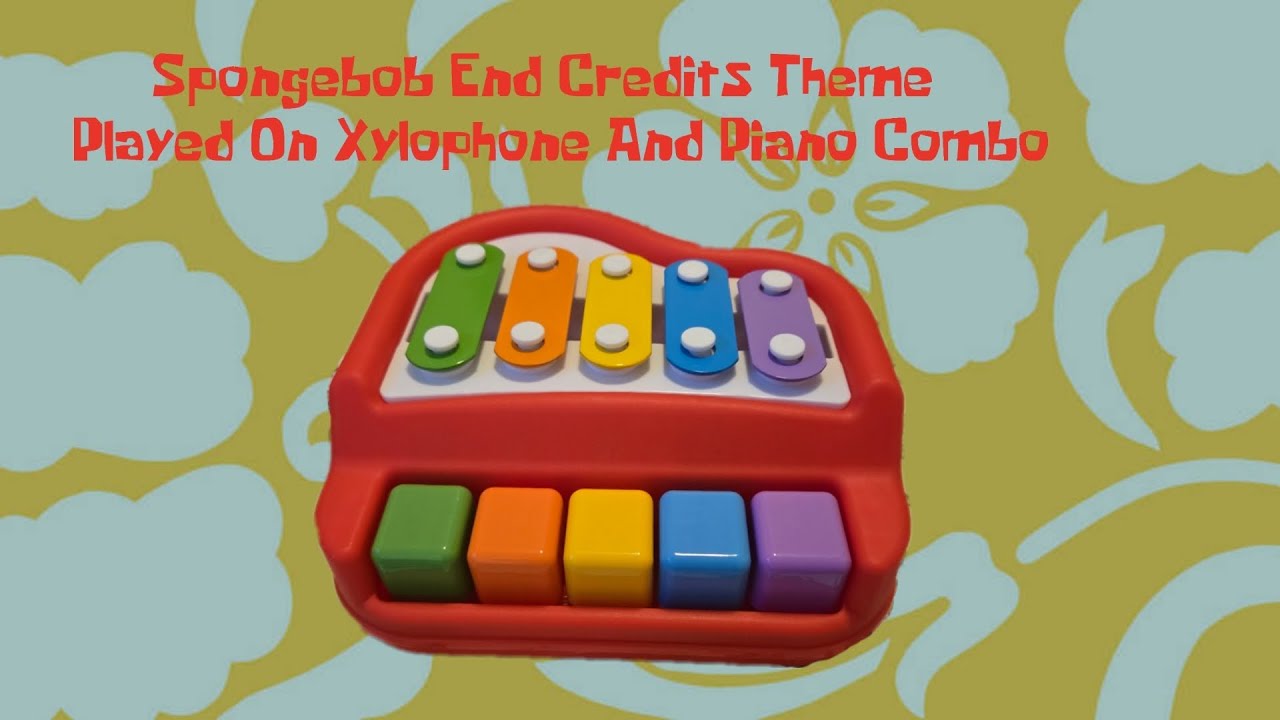 Spongebob End Credits Theme Played On Xylophone And Piano Combo - YouTube