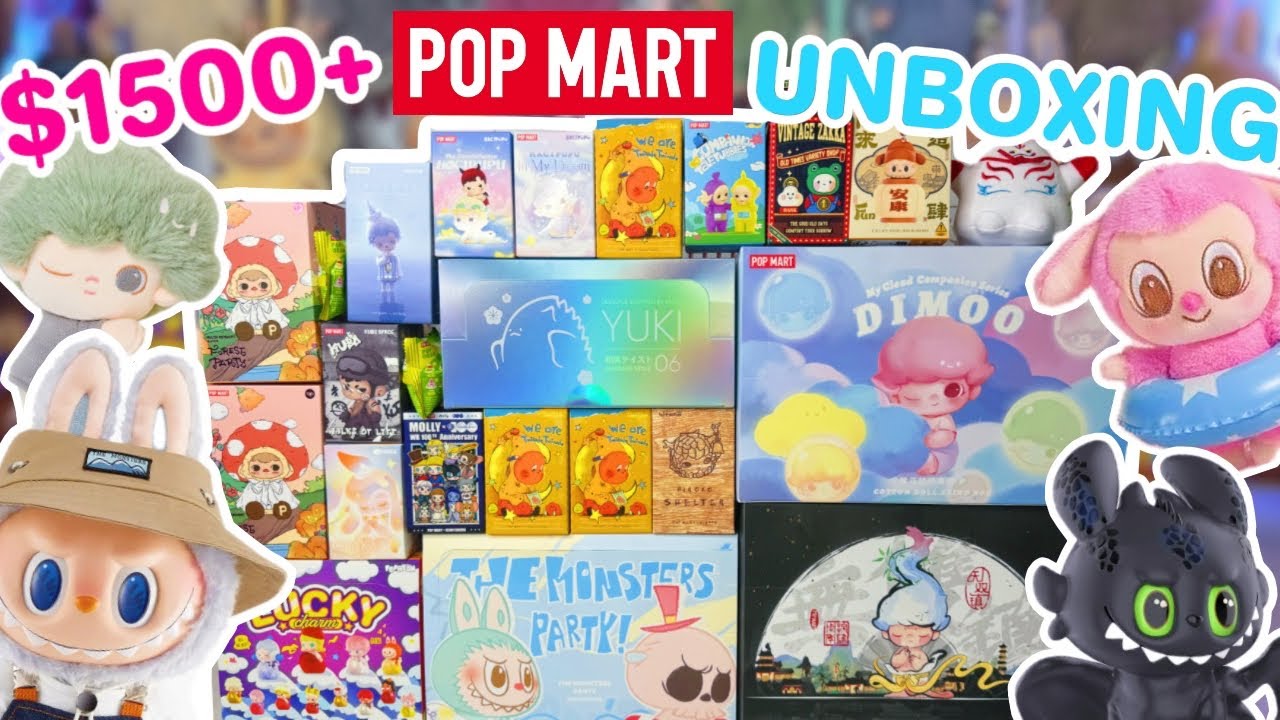 $1500+ POPMART UNBOXING *♡* OVERSEAS EXCLUSIVES AND SO MUCH MORE ...