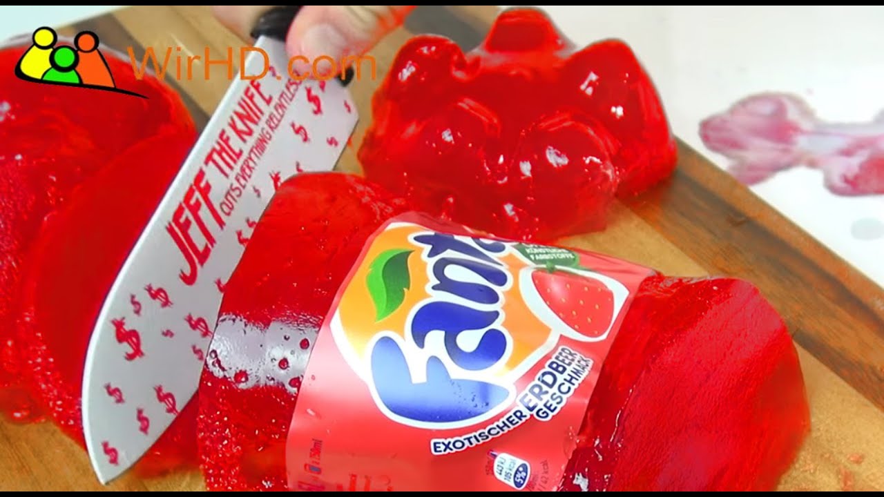 How to Make GIANT Strawberry Fanta Jelly Gummy Soda Fun & Easy DIY ...