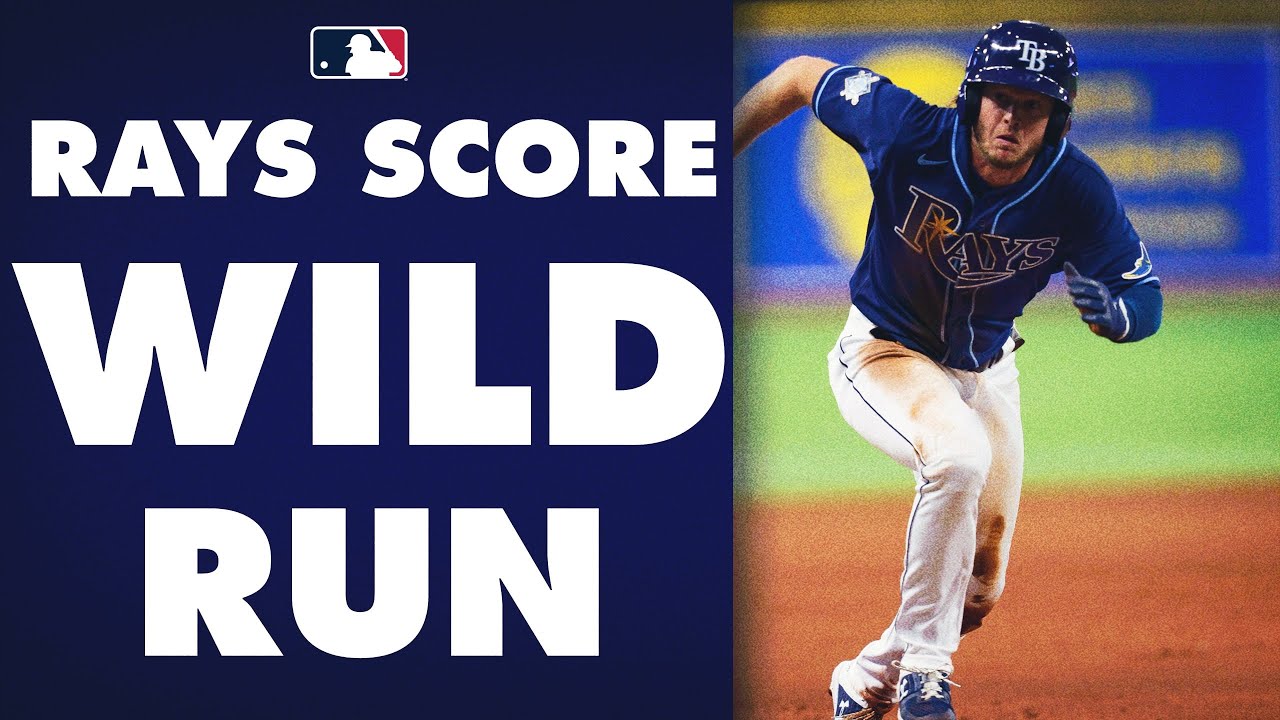 Brett Phillips' WILD RIDE! Rays tie game on bizarre run - YouTube
