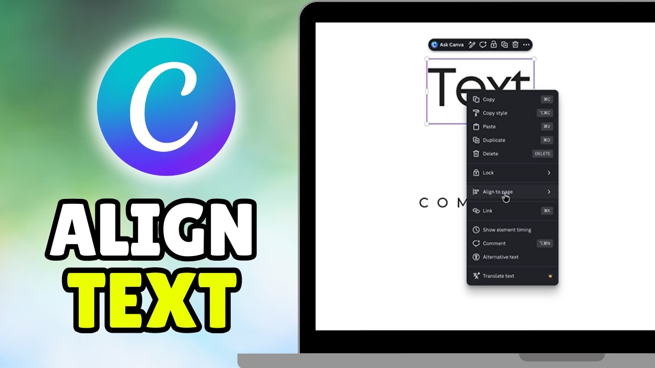 How To Align Text In Canva (2026) - Align Multiple Text & Align Text ...