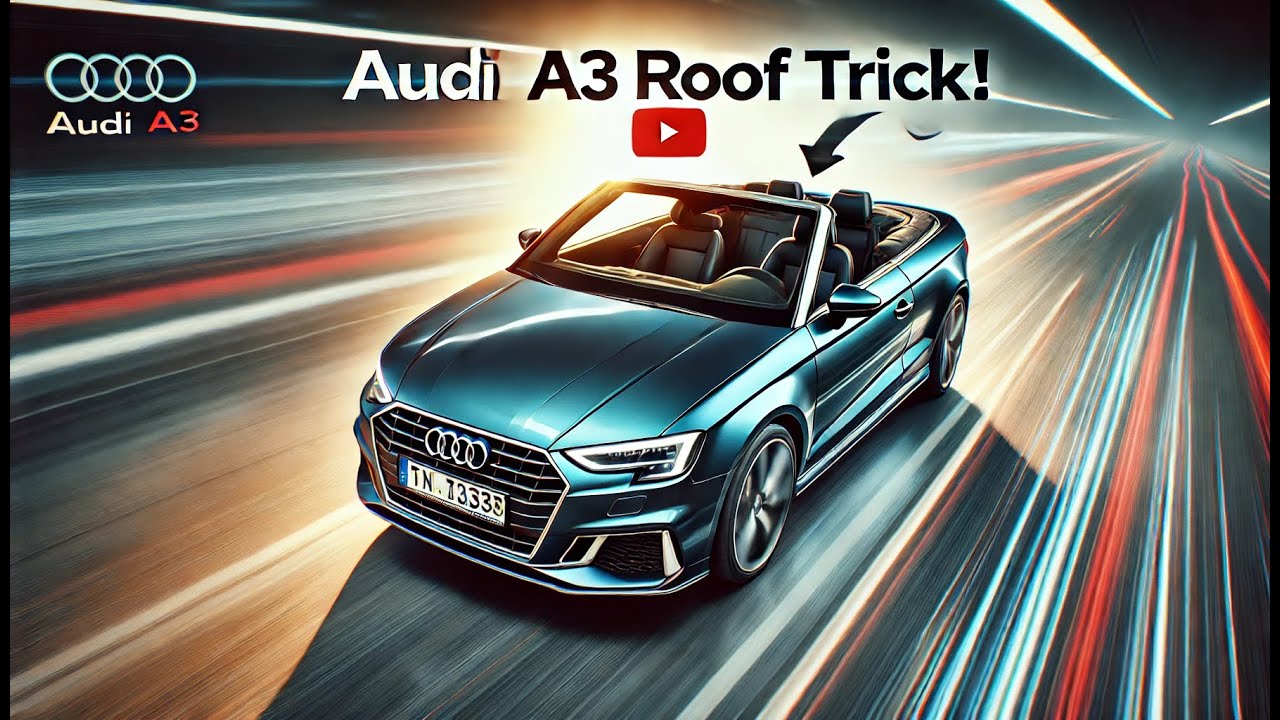 How to Open and Close the Roof of Audi A3 - YouTube