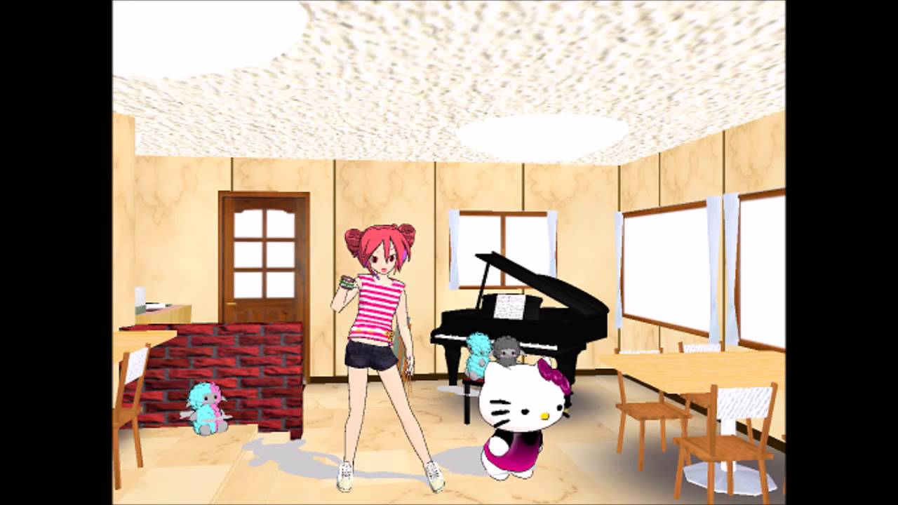 [MMD] ♡ Happy Synthesizer - Kasane Teto x Hello Kitty ♡ - YouTube
