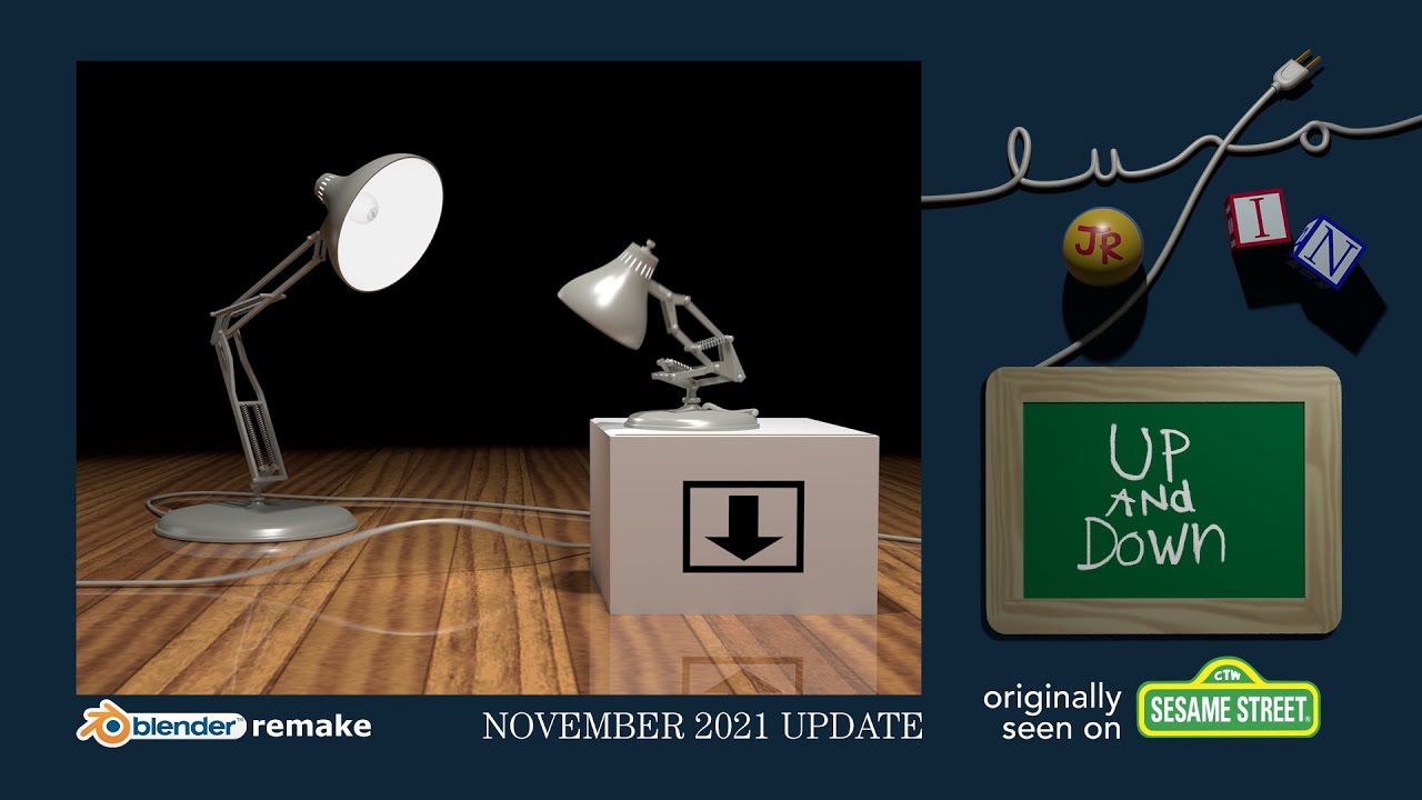 Luxo Jr. in "Up and Down" - Blender Remake (November 2021 Update) - YouTube