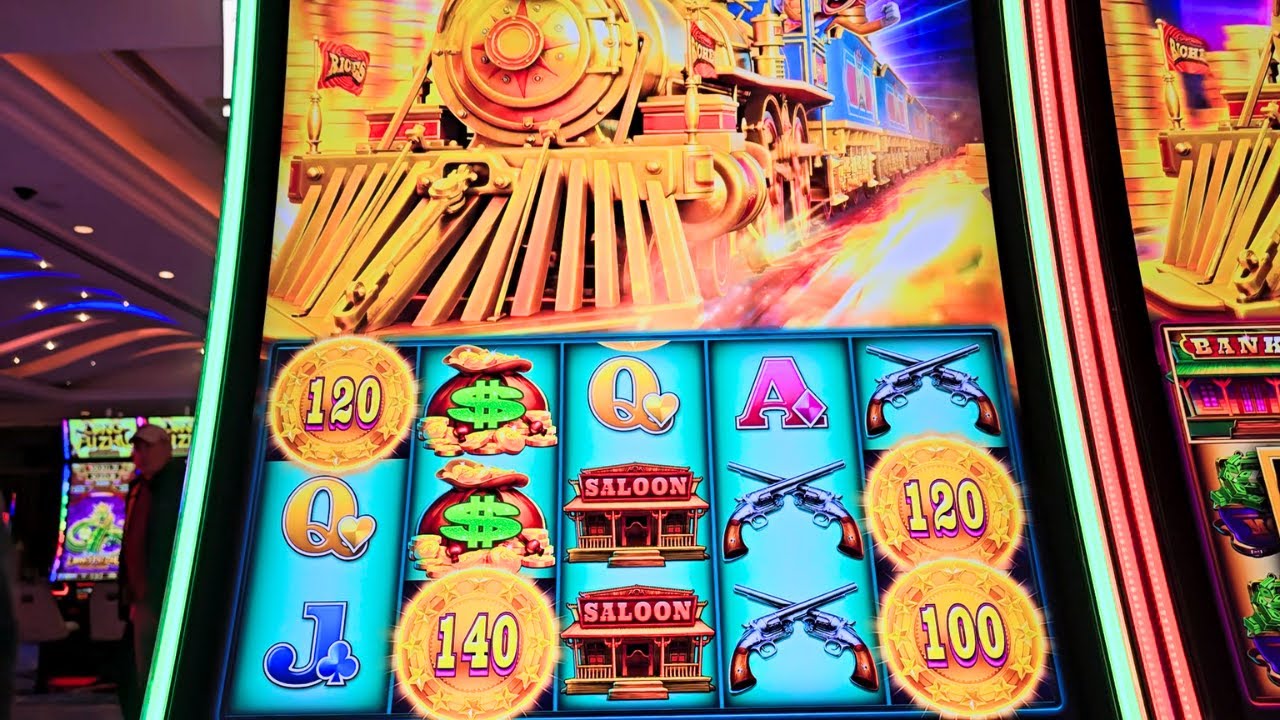 We Bet On A Railroad Riches Slot Machine - YouTube