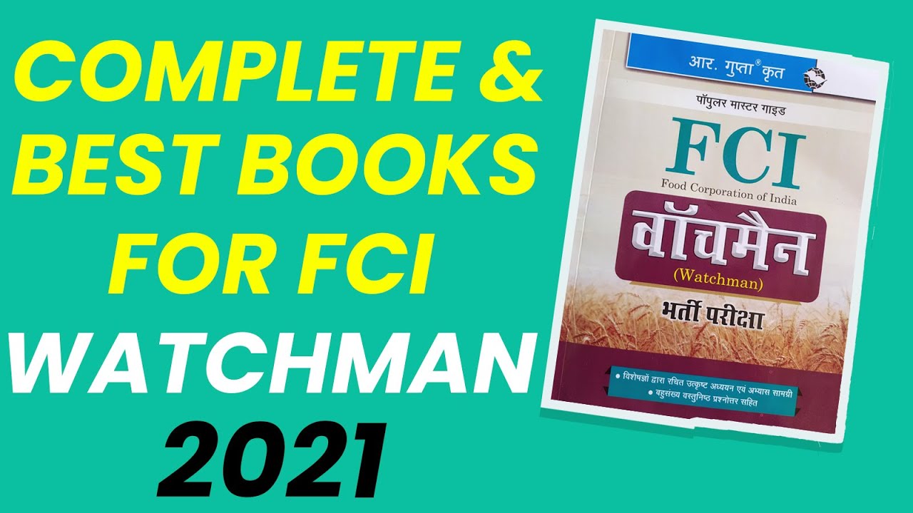Complete And Best Books For FCI Watchman 2021| FCI Watchman Best Book ...