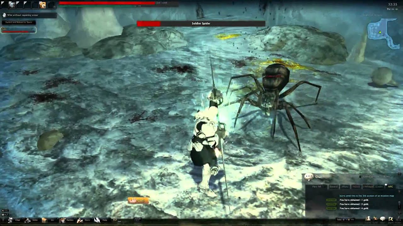 Vindictus - Hoarfrost Hollow - Spider Overlord - Soldier Spider - YouTube
