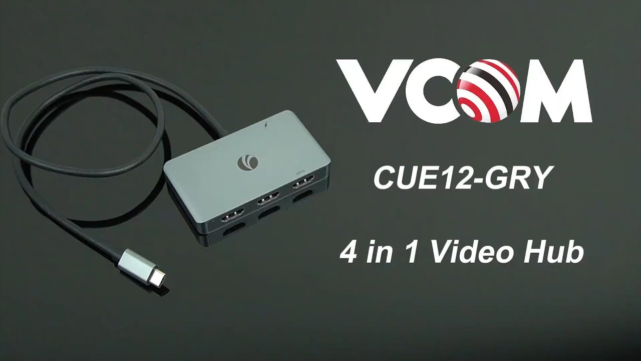 VCOM 4-in-1 USB-C to HDMI Adapter Hub | Ultimate Multifunctional ...