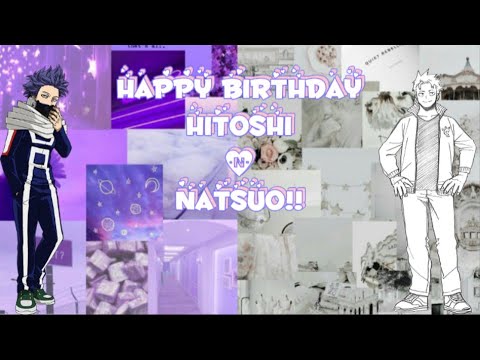 Hitoshi Shinso & Natsuo Todoroki Birthday Edit•My Hero Academia• - YouTube