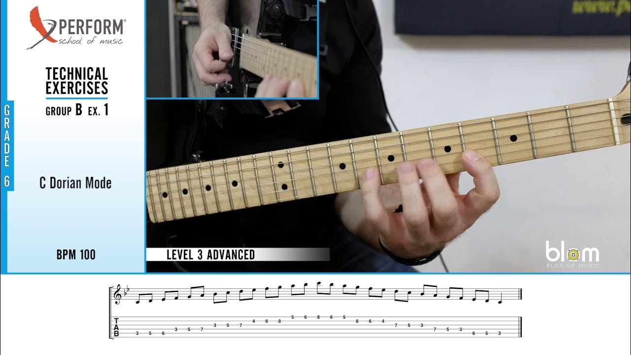 Guitar technical exercises - Level 3 - Grade 6 - Group B6 Chitarra (RSL Awards, Rockschool ...