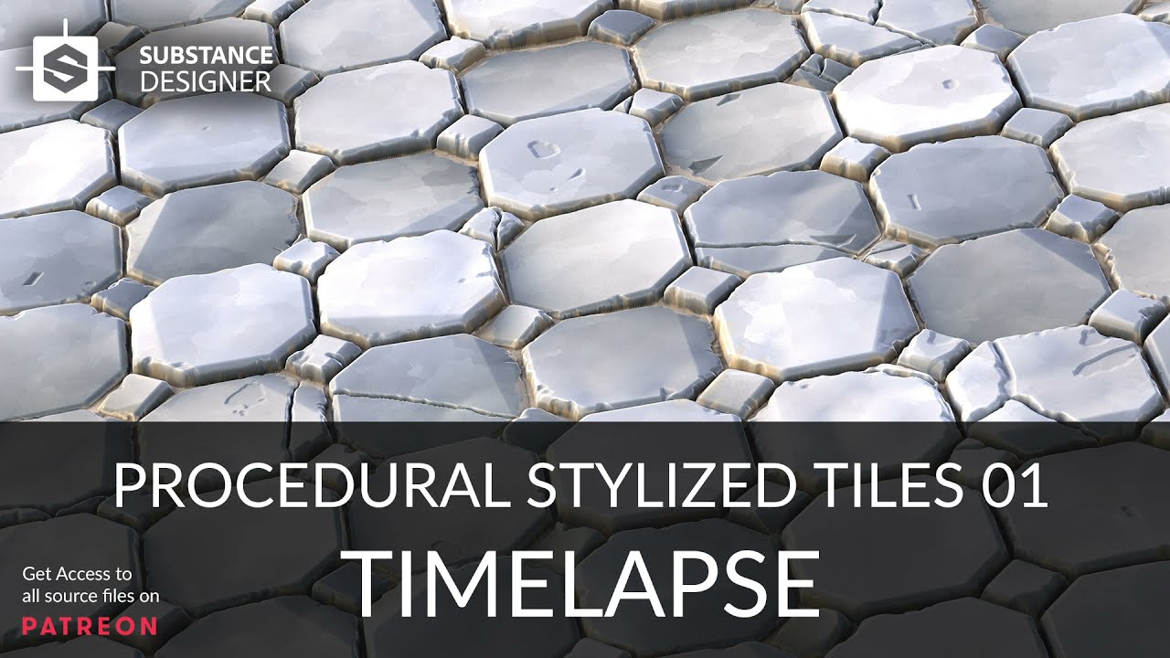 Substance Designer - Stylized Tiles 01 - YouTube