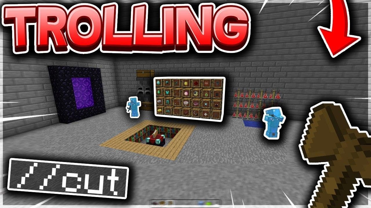 Trolling Players With WORLD EDIT *RAGE* | Minecraft Trolling - YouTube