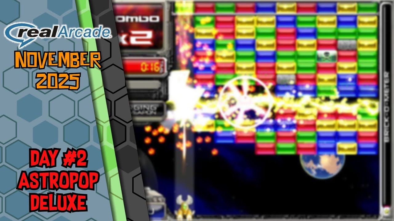 RealArcade November 2025 Day #2 | AstroPop Deluxe Classic Mode ...