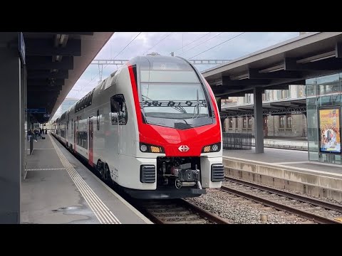 BRAND NEW STADLER KISS TRAINS FOR SBB! Riding the brand new Rabe512 IR Dosto from Bülach to Oerlikon