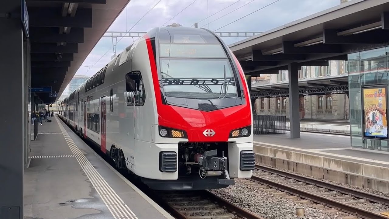 BRAND NEW STADLER KISS TRAINS FOR SBB! Riding the brand new Rabe512 IR ...