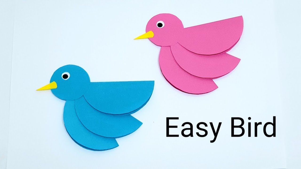 2 Minute Paper Bird ,Easy and Fast, - YouTube