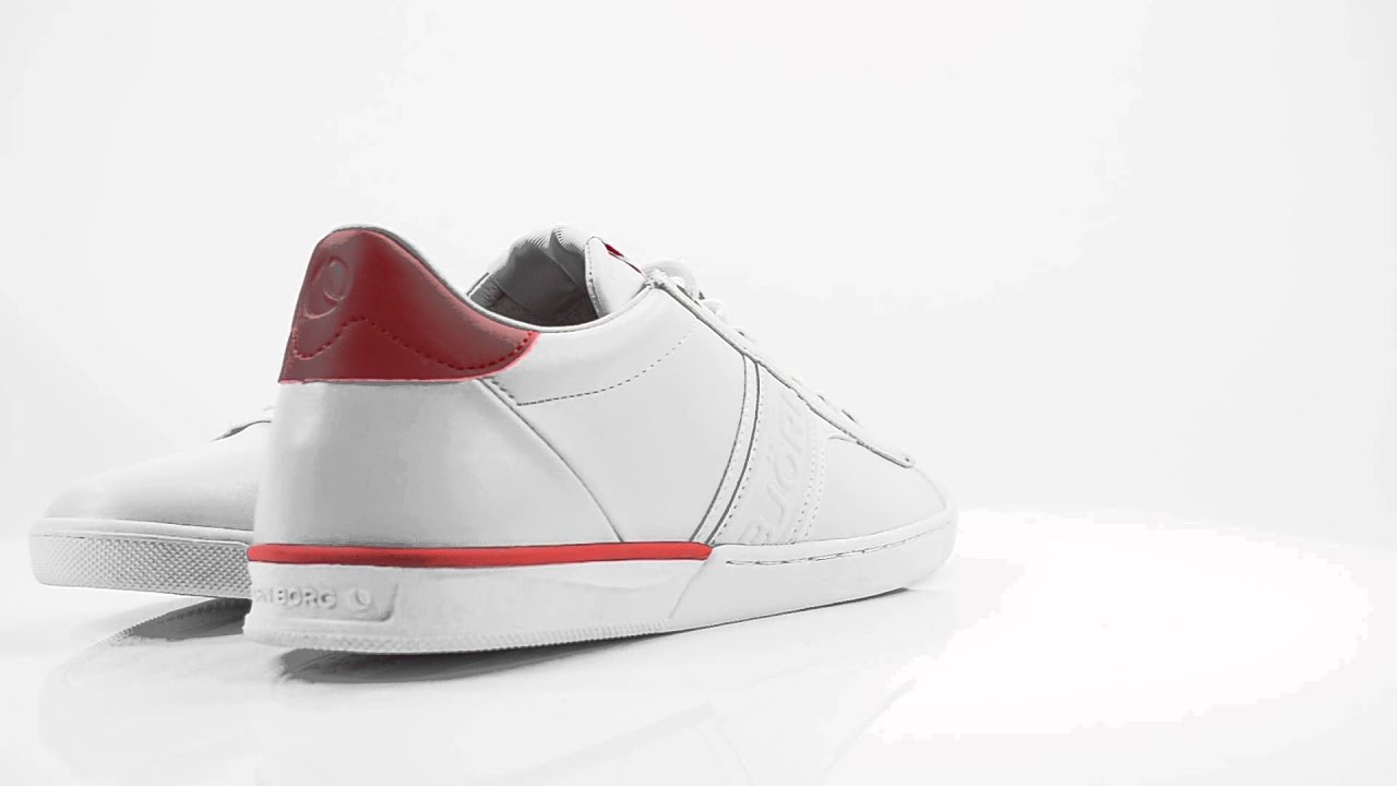 Bjorn Borg Men Shoes, SNEAKERS, SCHUHE SCHOENEN Low Lea White Red - YouTube