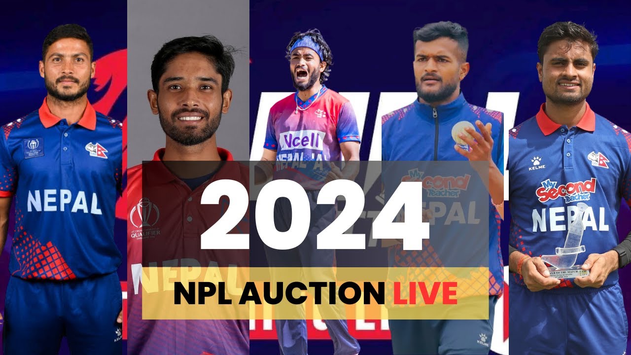 Live - NPL Auction 2024 । Nepal Premier League - YouTube