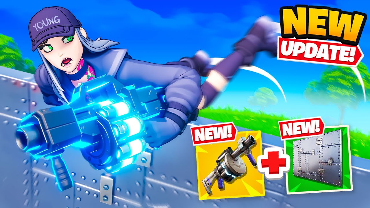 *NEW* ARMOURED WALL + Shockwave Launcher in Fortnite - YouTube