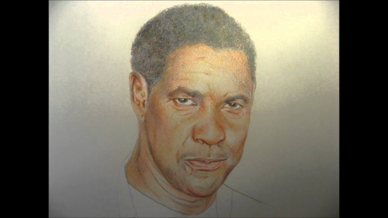 drawing movie star ~Denzel Washington~ - YouTube