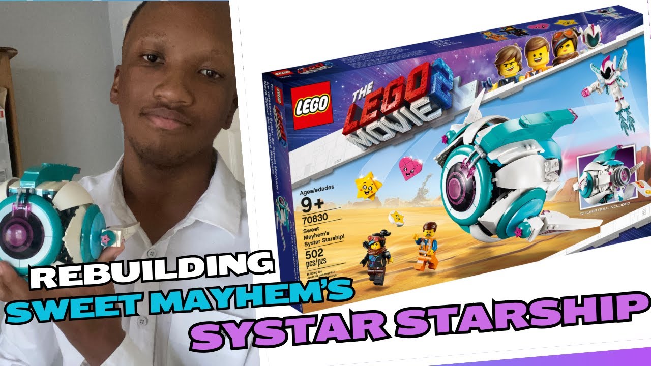 Lego Movie 2 - Sweet Mayhem’s Systar Starship 70830 - Rebuild - YouTube